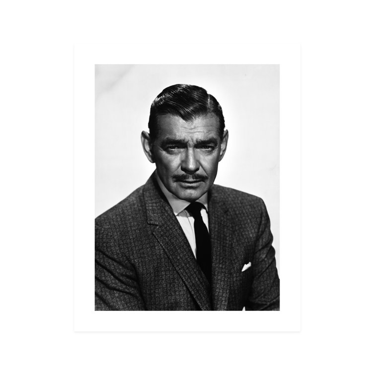 Globe Photos Entertainment Portrait Of Clark Gable On Paper Print | Wayfair