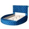 Rosdorf Park Round Shape Upholstery Storage Platform Bed & Reviews ...