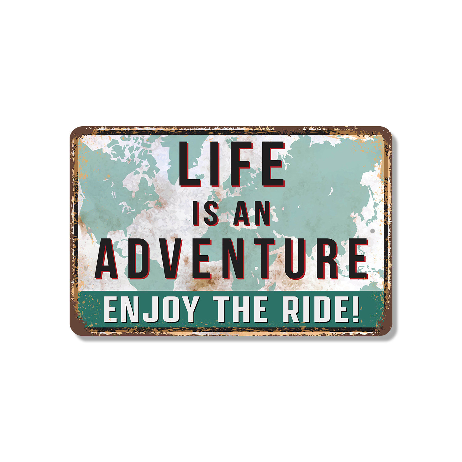 SignMission Life Is An Adventure Enjoy The Ride Street 8 Inch x 12 Inch ...