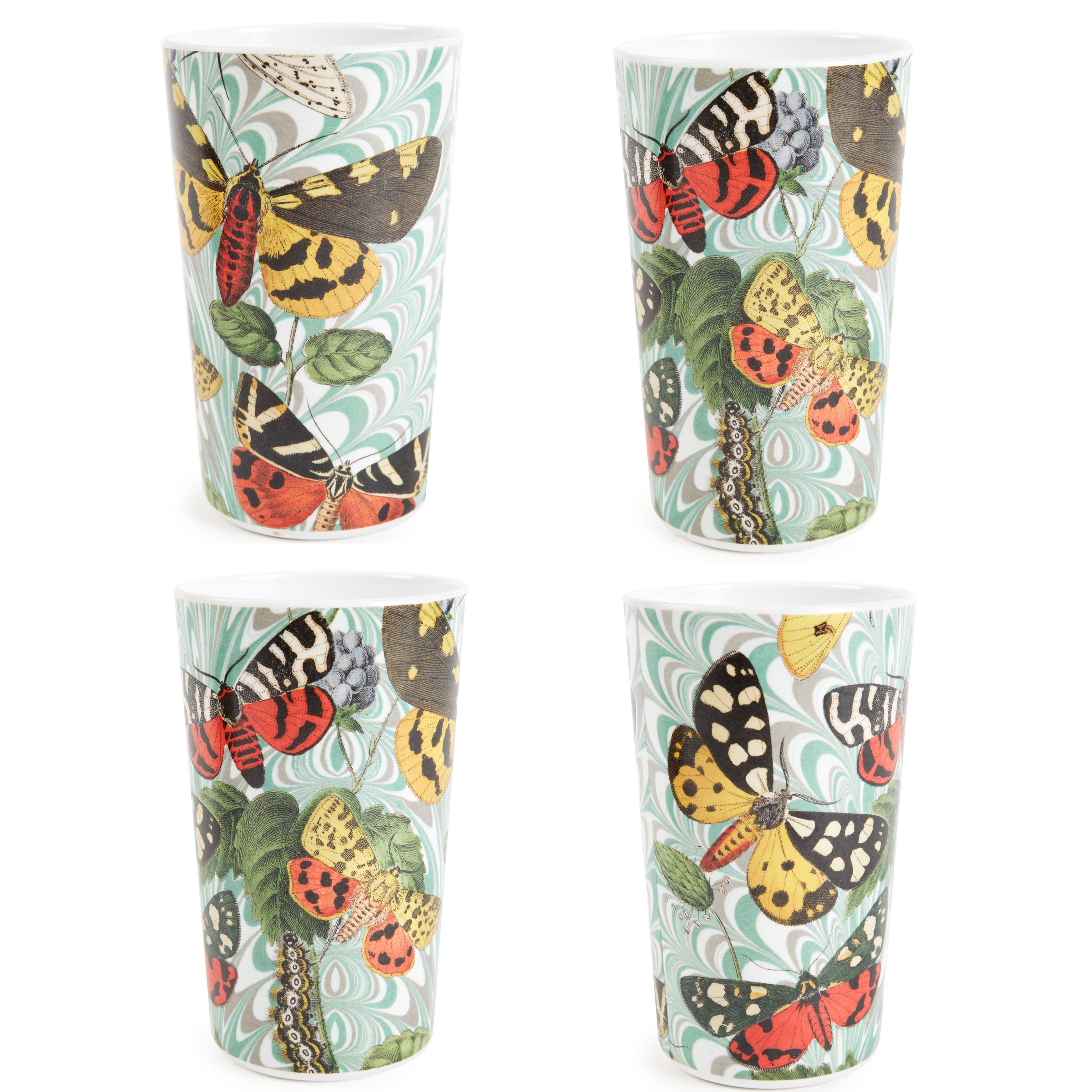 August Grove® Caaliyah 12oz. Melamine Drinking Glass Set | Wayfair