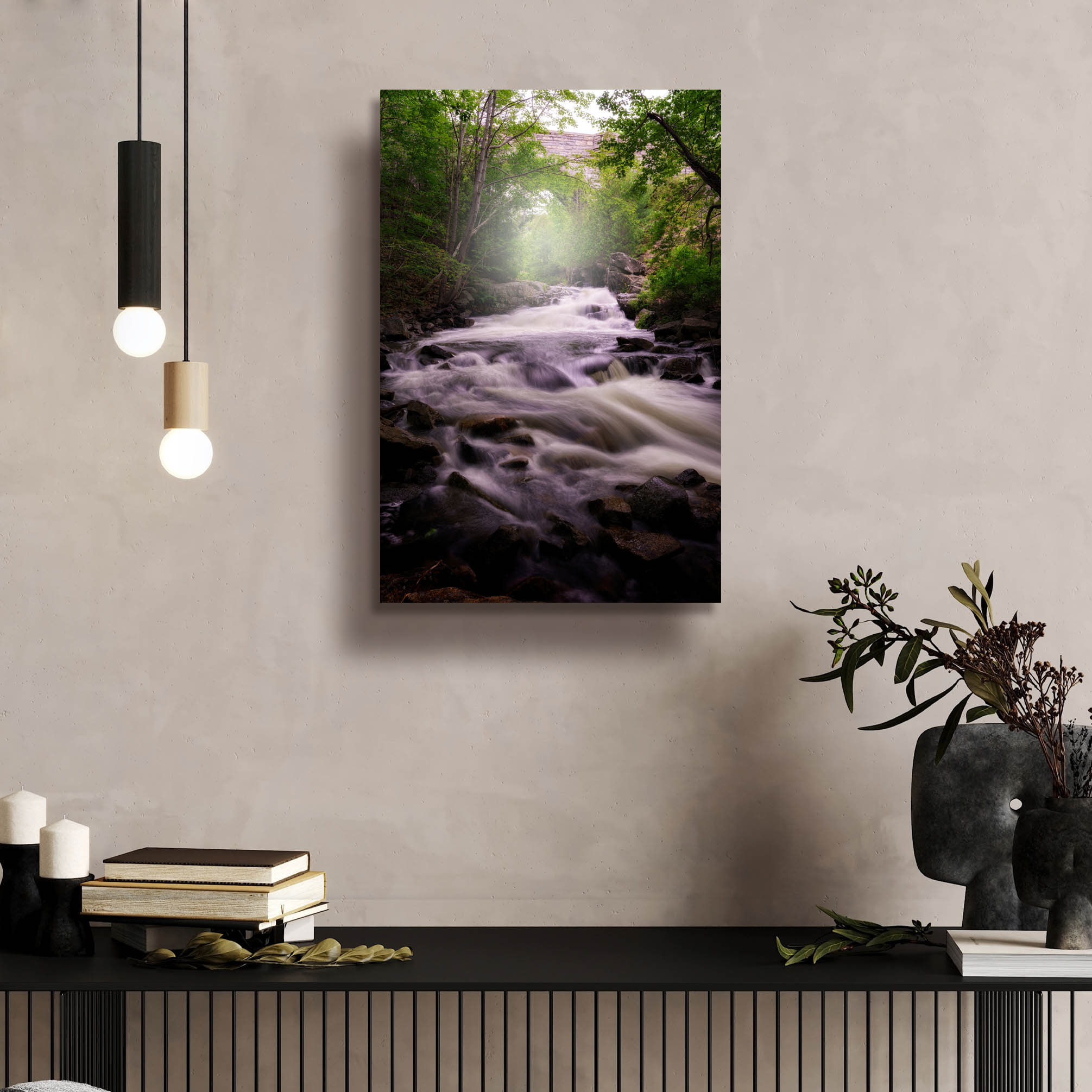 Winston Porter 'Spring Flow At Duck Brook' by Rick Berk Acrylic Glass Wall Art | Wayfair