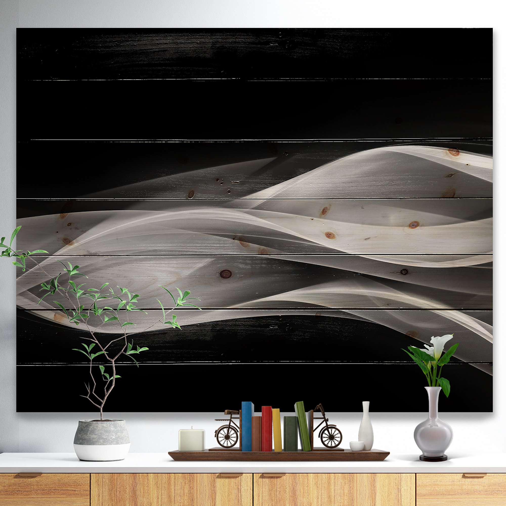 The Twillery Co.® Corwin Abstract 'Glittering Silver Pattern' Graphic ...