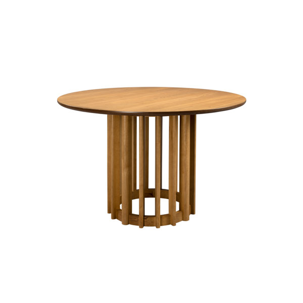 Dutchbone Round Solid Wood Base Dining Table | Wayfair