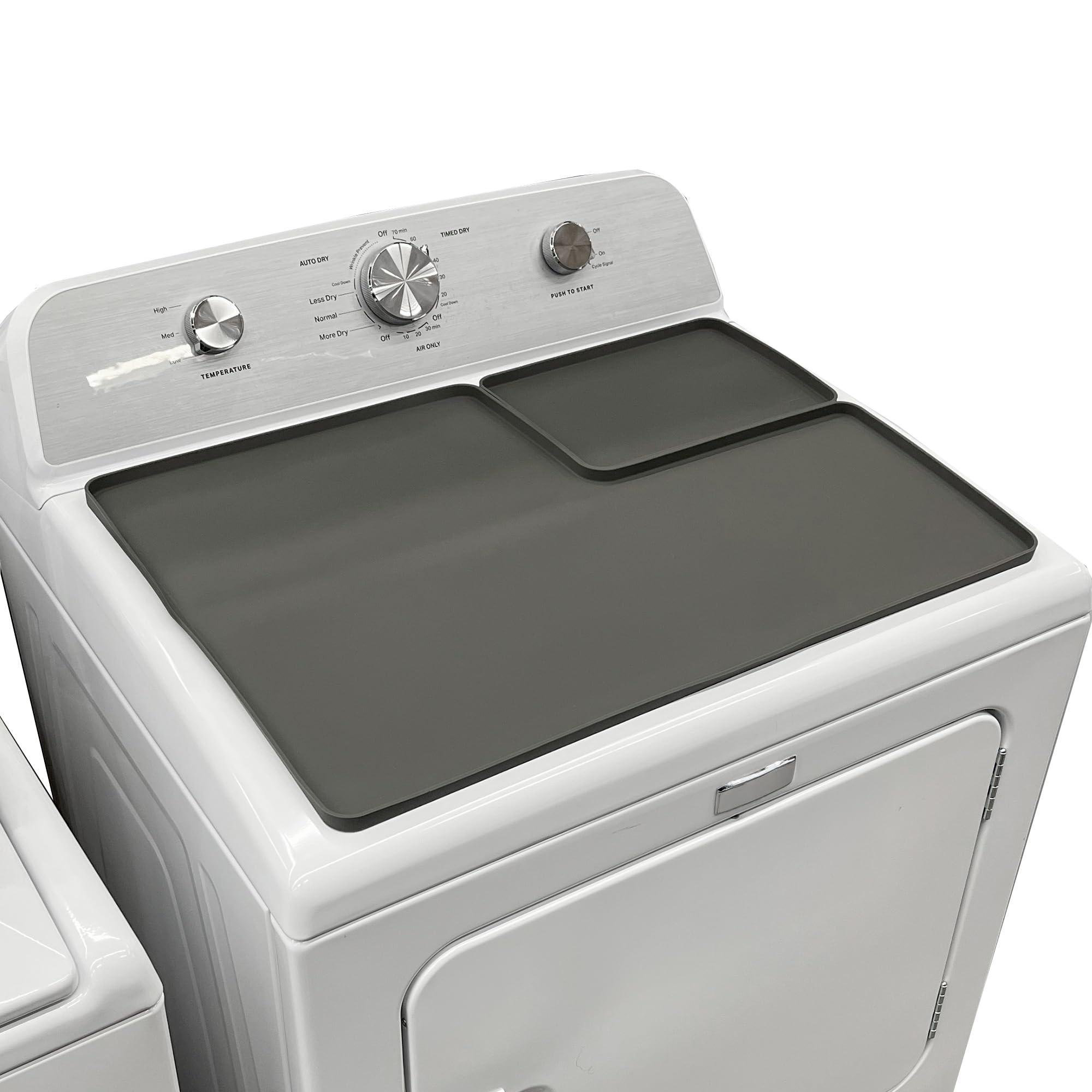 OUMIKEJI Dryer Top Protector Mat With Lint Trap Hole Cut Out Set, 26" X ...