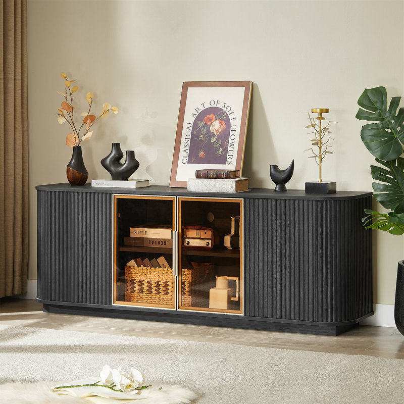 Latitude Run® 64-Inch Wavy TV Cabinet | Wayfair