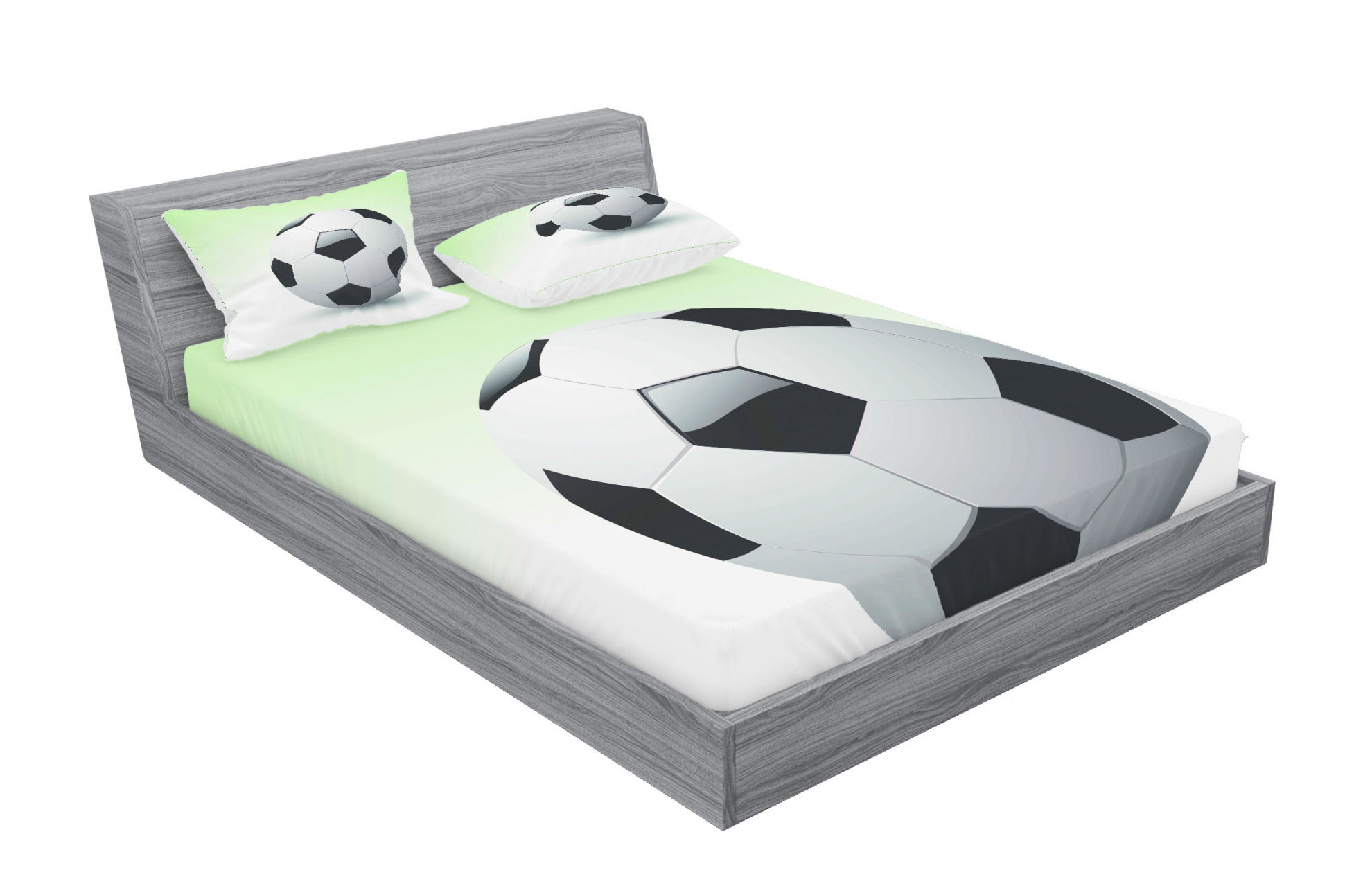 Ambesonne Vector Image of Football Soccer Ball Sheet Set | Wayfair