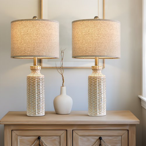 Ceramic White Table Lamps You'll Love | Wayfair