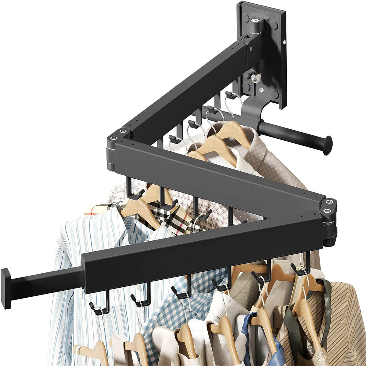 YITAHOME Metal Foldable Wall-Mounted Drying Rack & Reviews - Wayfair Canada