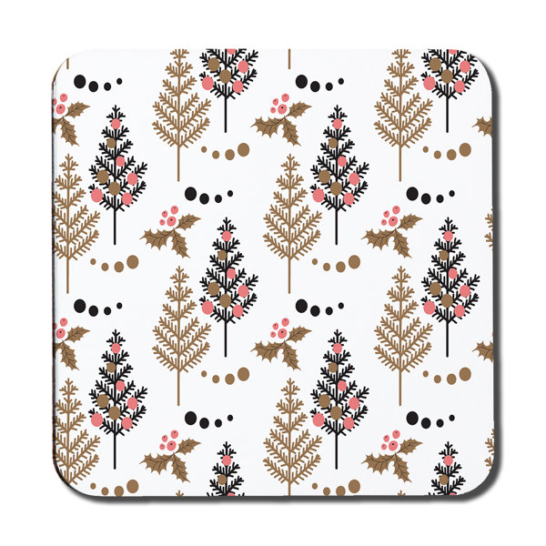 Bless international Polyester Square 6 Piece Coaster Set - Wayfair Canada