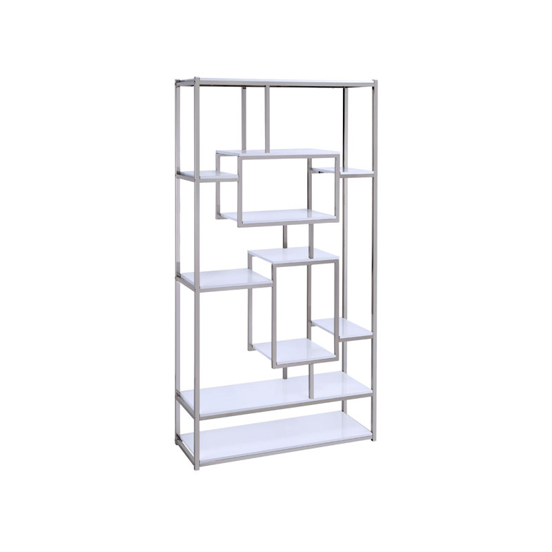 Ivy Bronx Alize 2-Piece Desk Set, White(Desk & Bookcase) | Wayfair