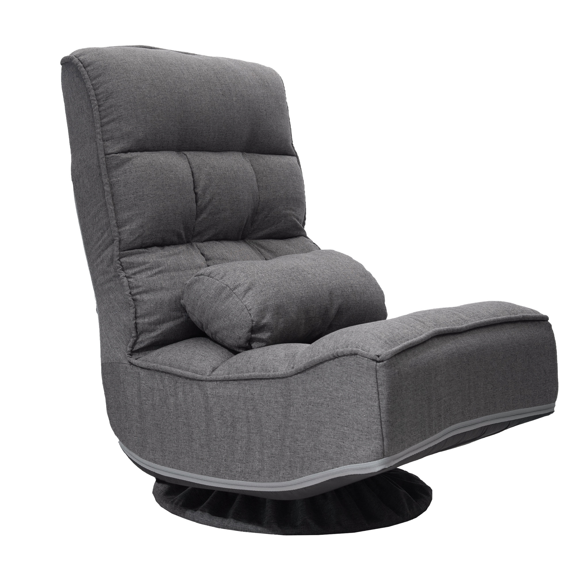 Trule Reclining Ergonomic Swiveling Rocker Game Chair in Charcoal ...
