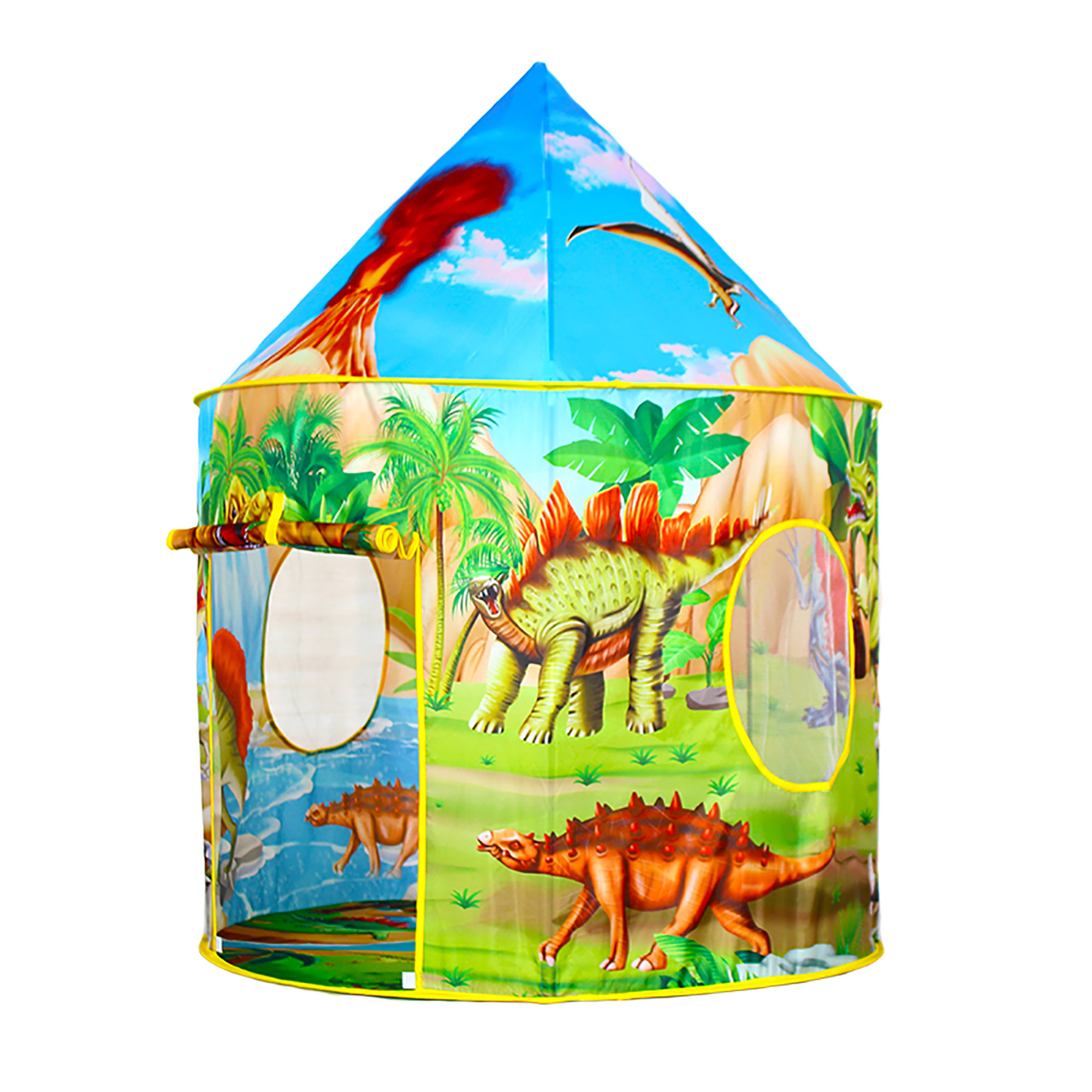 wilwolfer 3.2' x 3.2' Indoor/Outdoor Polyester Play Tent with Carrying ...