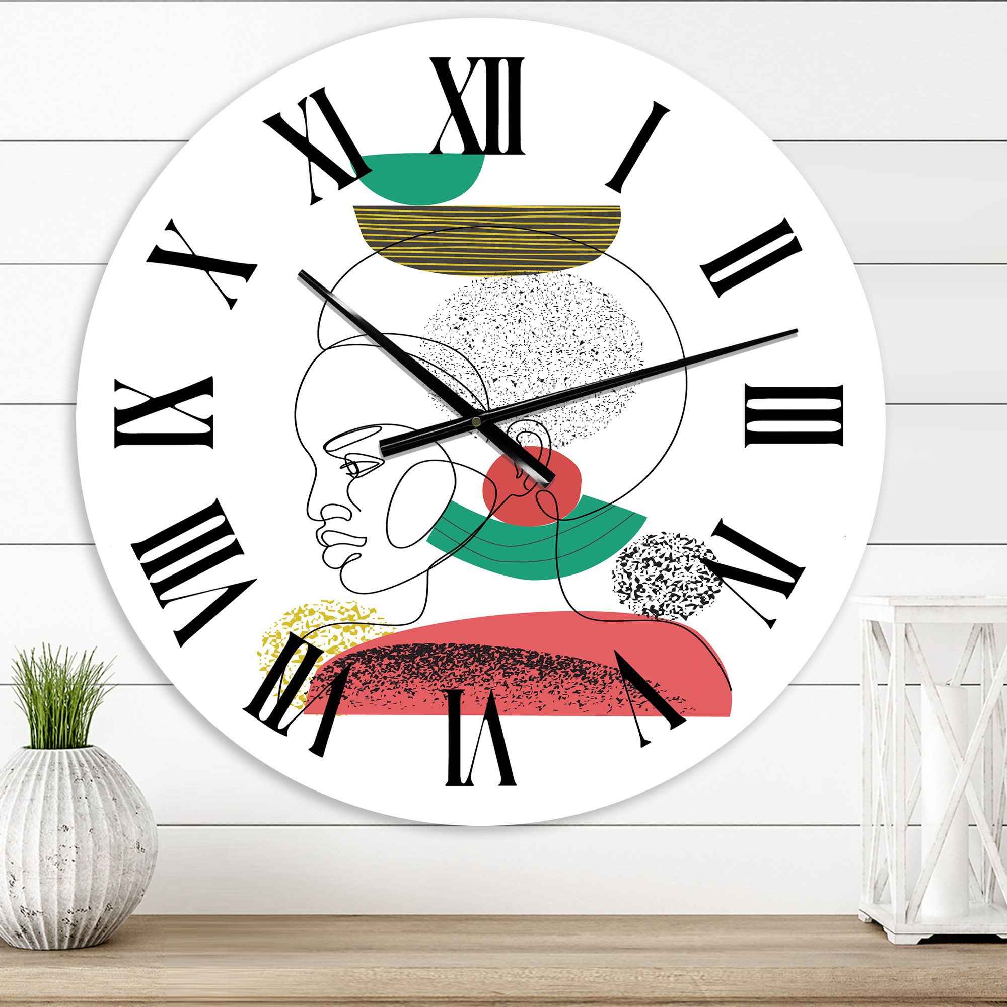 East Urban Home One Line Portrait of Afro American Women II - Modern ...