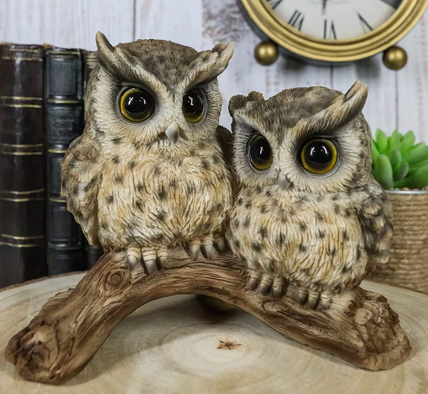 Millwood Pines Mystical Forest Great Horned Owlet Owl Birds Couple Pair ...