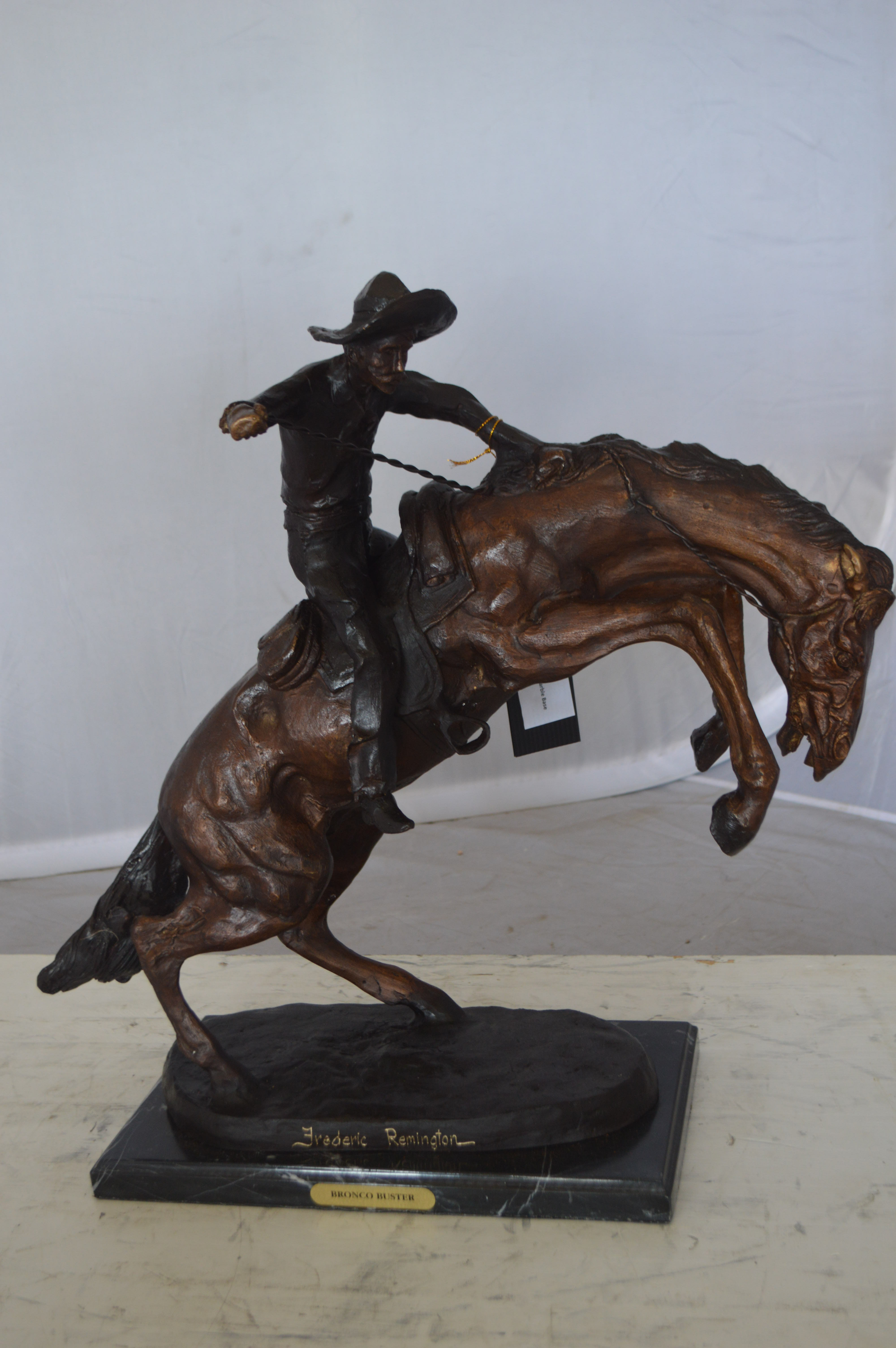 Foundry Select Bronco Buster Bronze Statue by Remington, Miltona Iconic ...