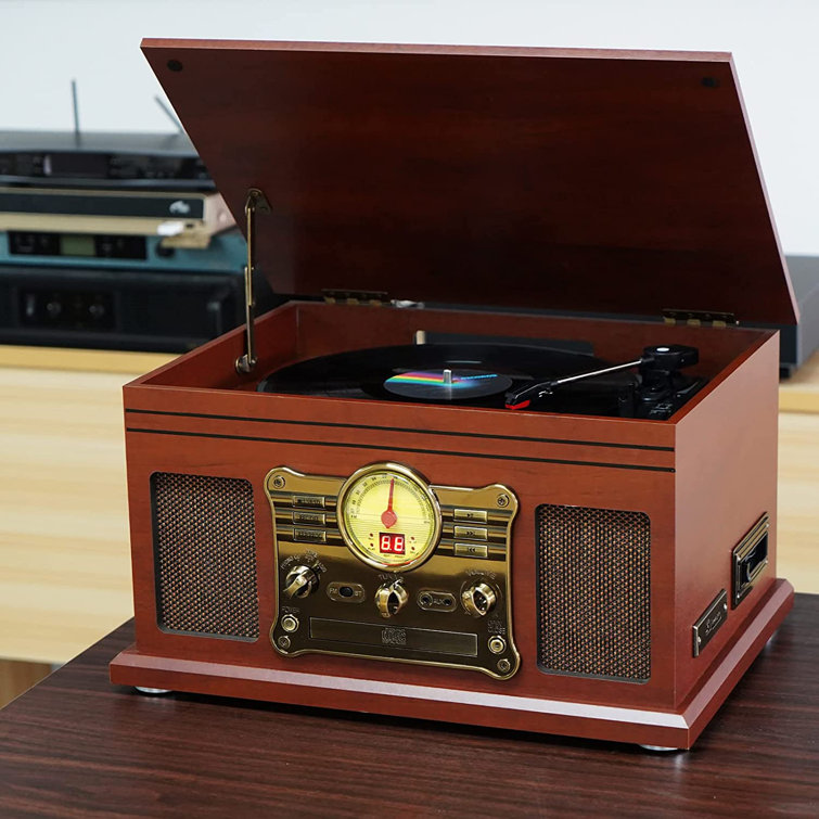 DIGITNOW Portable Decorative Record Player with Bluetooth - Wayfair Canada
