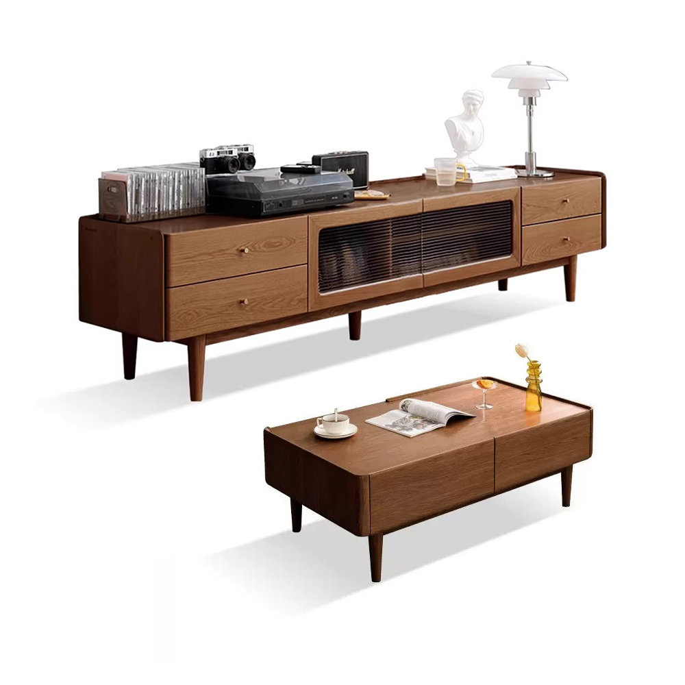 moonlight design Minimalist style TV stand and coffee table set1 | Wayfair