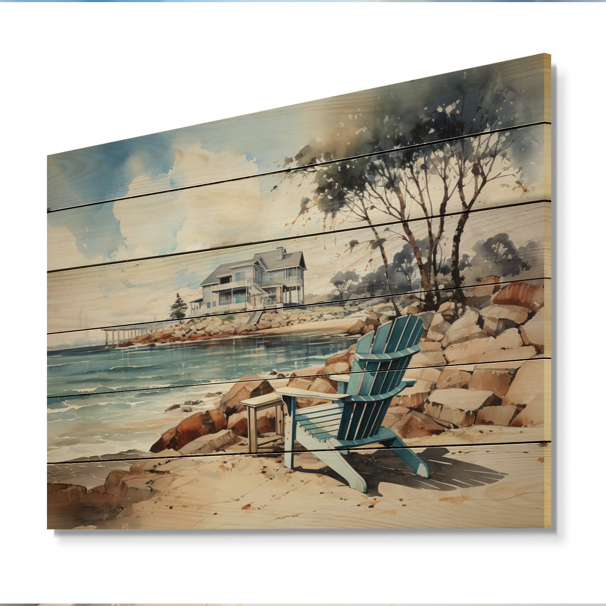 Dovecove Port Harbor Reflections XIII On Wood Print | Wayfair