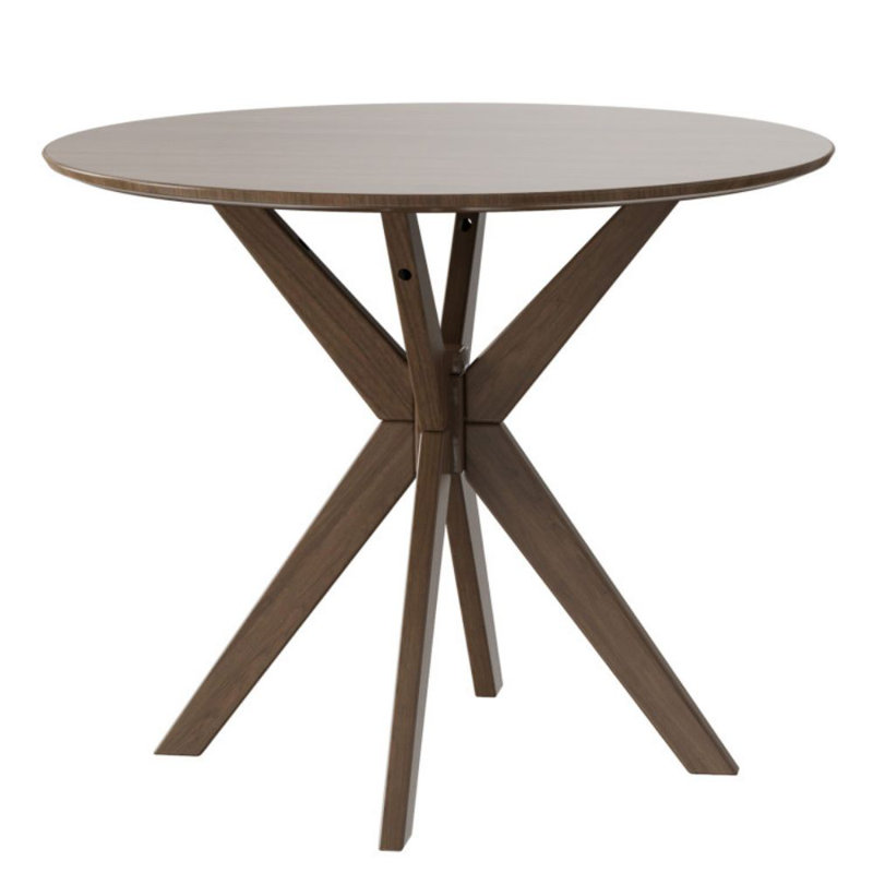 George Oliver 36 Inch Round Wood Dining Table Janeene | Wayfair