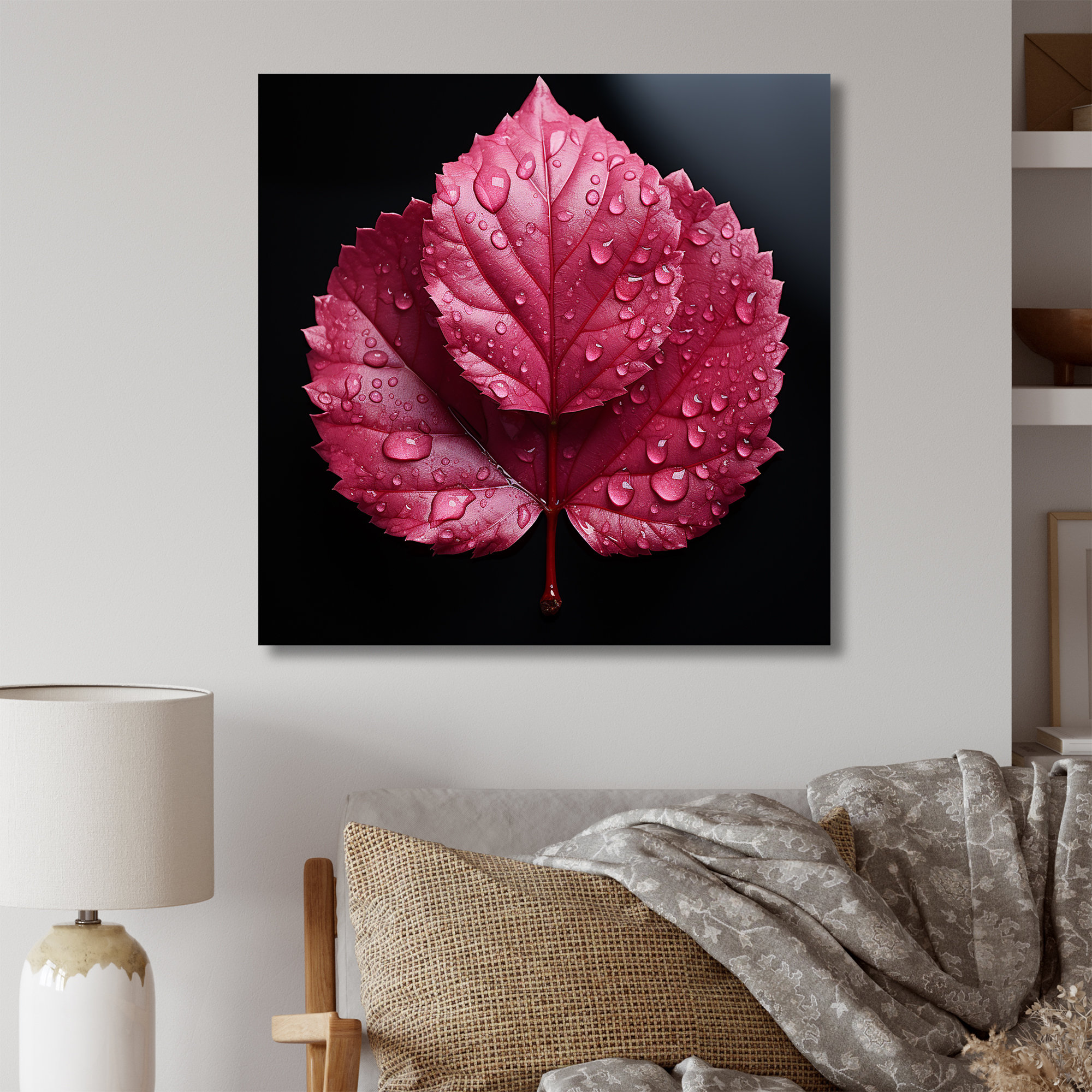Winston Porter Magenta Motion Leaf Minimalist Style | Wayfair