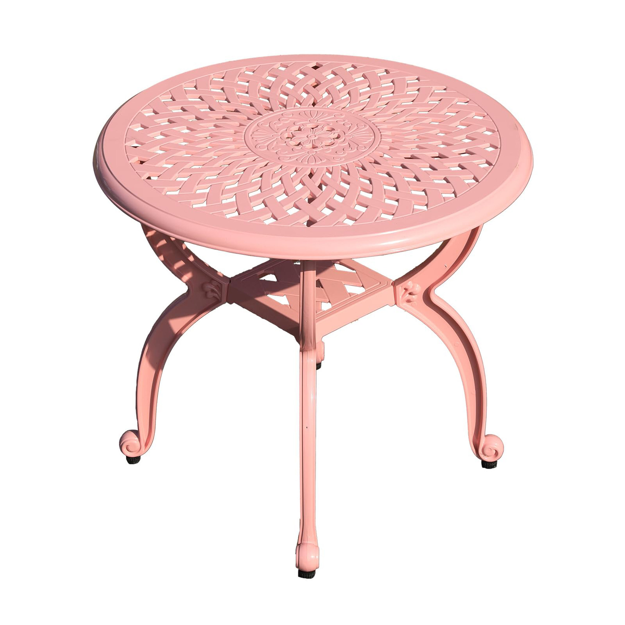 Astoria Grand Cast Aluminum Outdoor Side Table | Wayfair