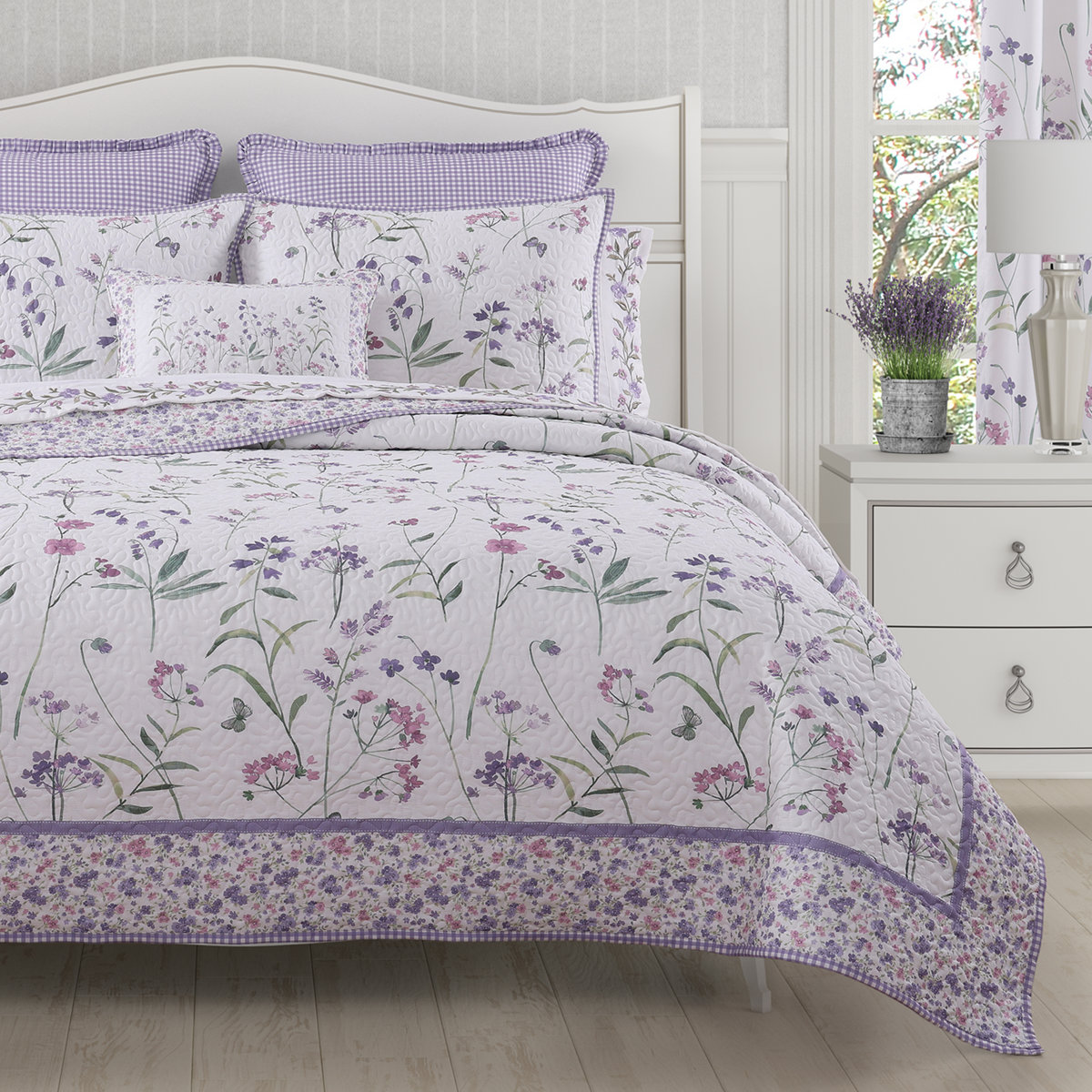 Royal Court Nola Quilt Set Lilac | Wayfair