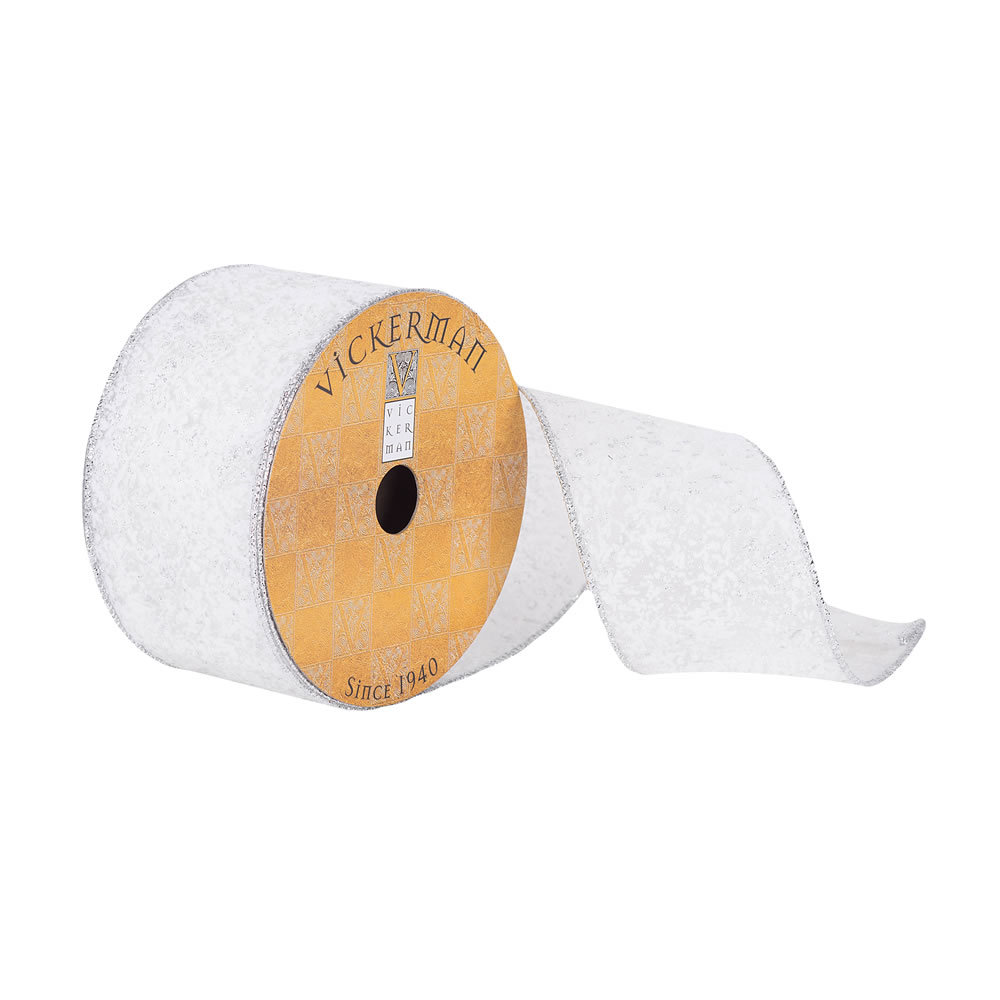 The Holiday Aisle® Stamped Watermark with Glitter Ribbon | Wayfair
