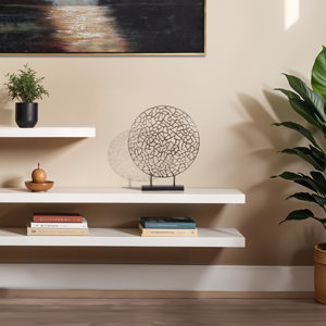 Wade Logan® Fogarty Aluminum Branch Disk Sculpture & Reviews | Wayfair