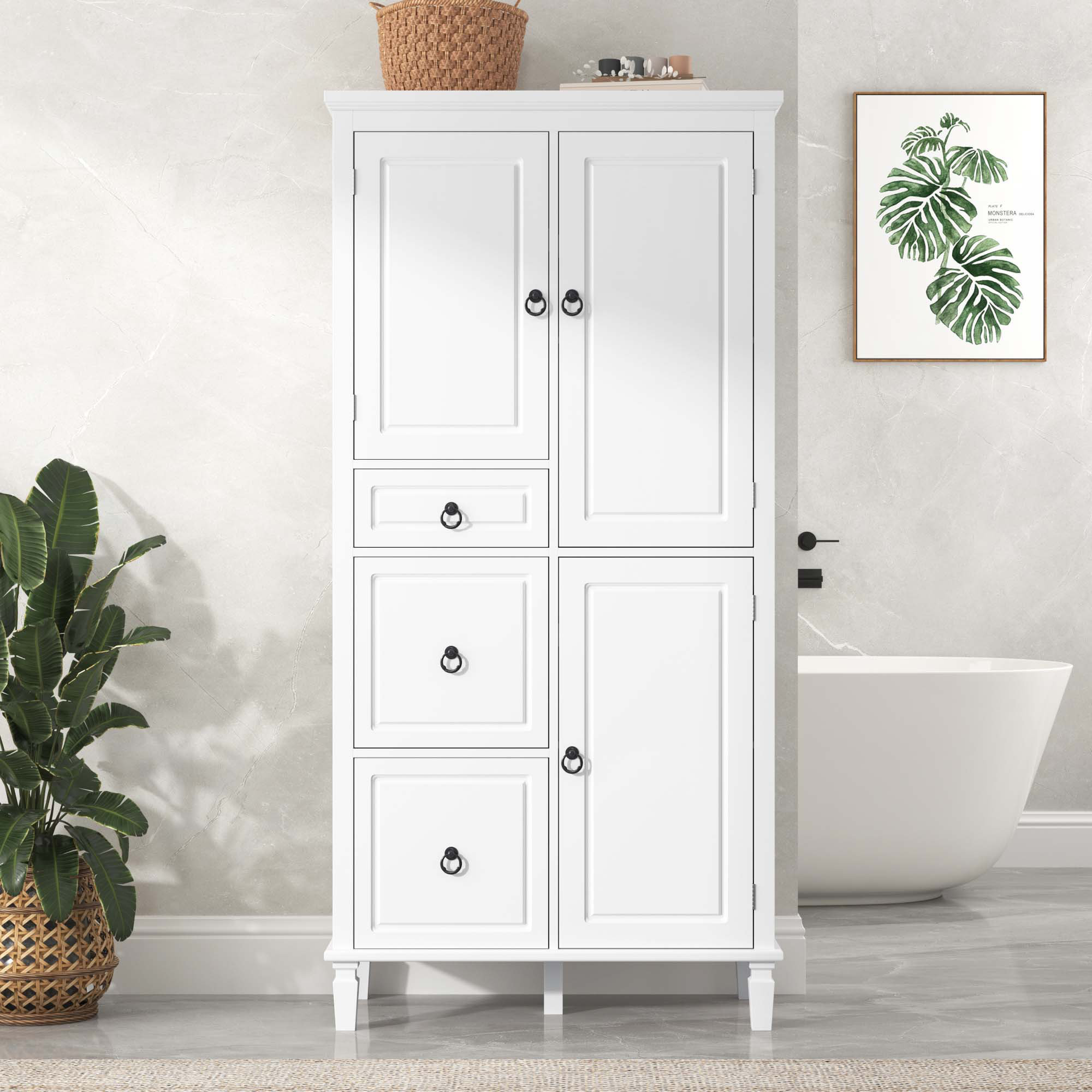 Donk Retro Multi-Functional Storage Cabinet With Adjustable Shelves ...