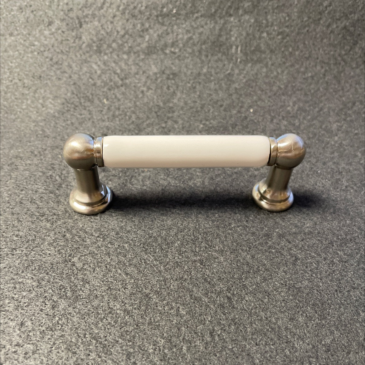 D. Lawless Hardware 3" White and Satin Nickel Pull 085-03-0877 | Wayfair