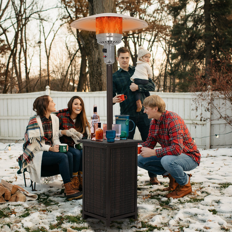MoNiBloom Outdoor Patio Heater, 48,000 BTU Gas Propane Standing Patio ...