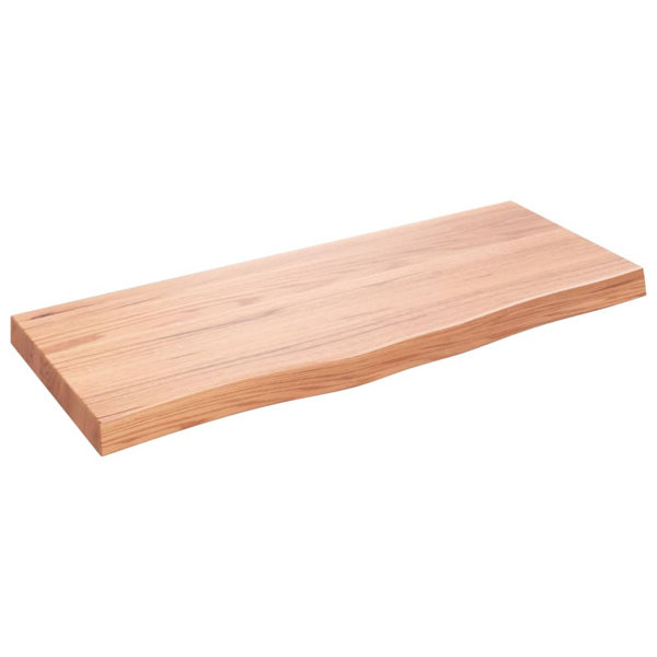 VidaXL Solid Wood Rectangular Wave Edge Table Top | Wayfair