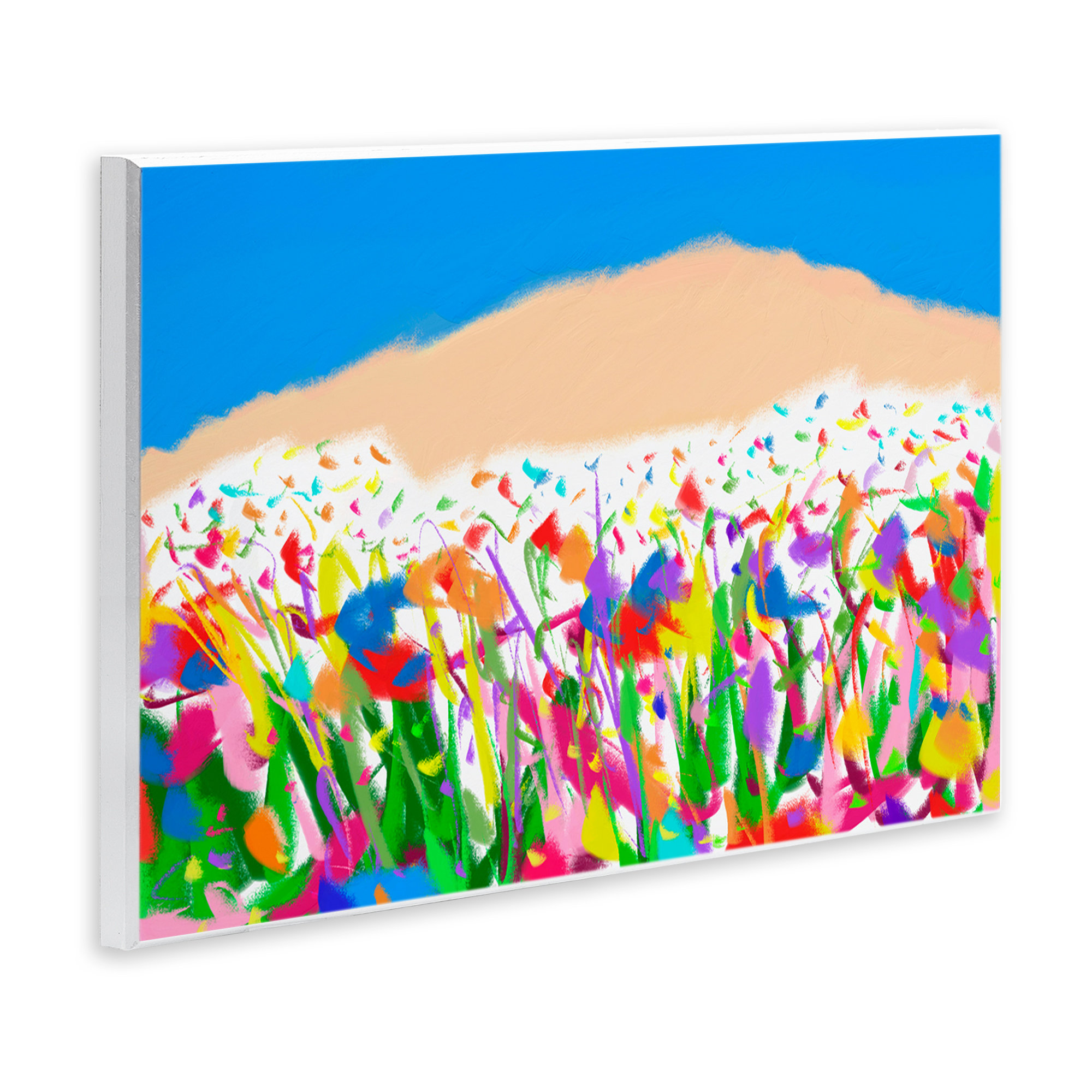 Dakota Fields Joyful Landscape Abstraction Wall Plaque Art by Bellasai ...