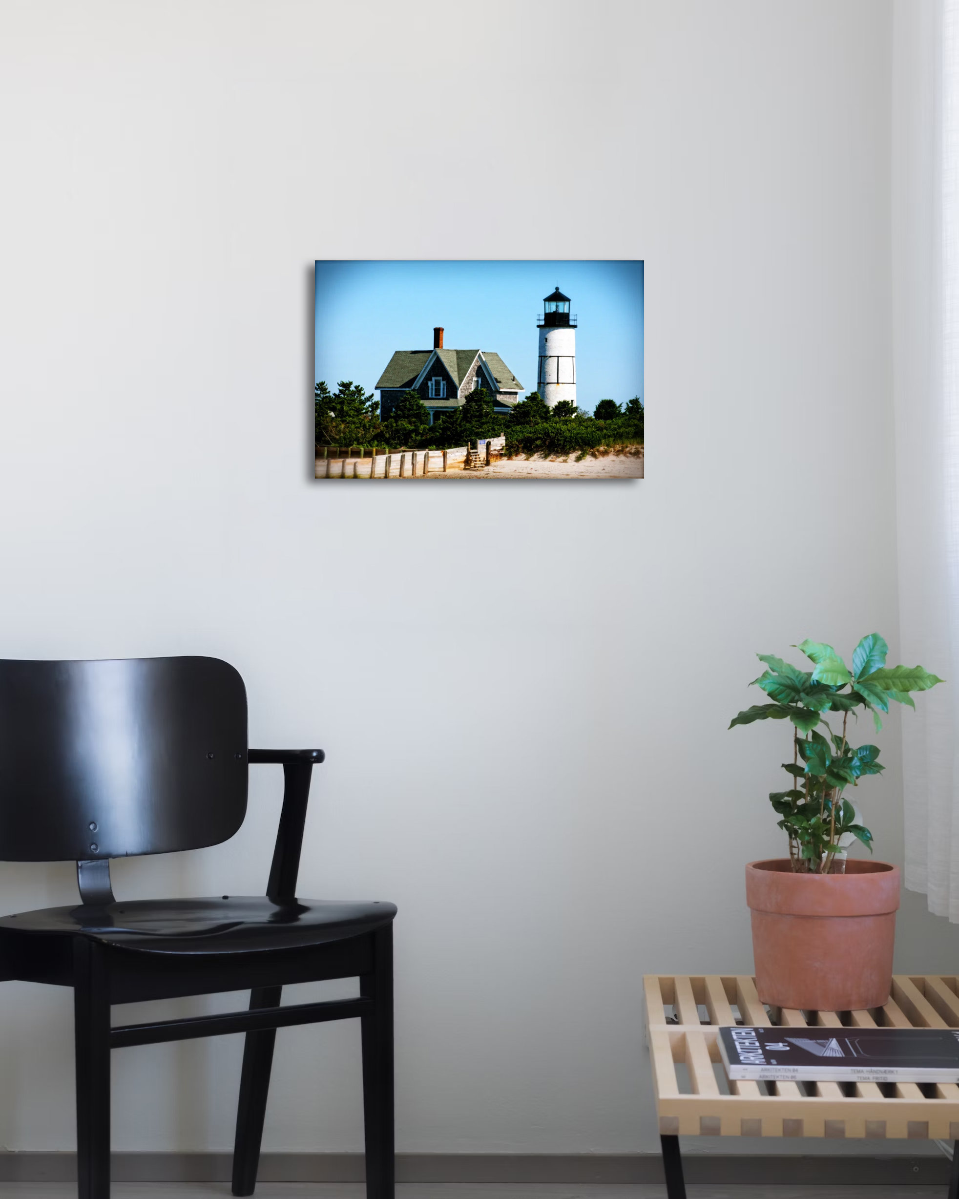 Buy Art For Less Sandy Neck Lighthouse by Jobe Waters - Photograph ...