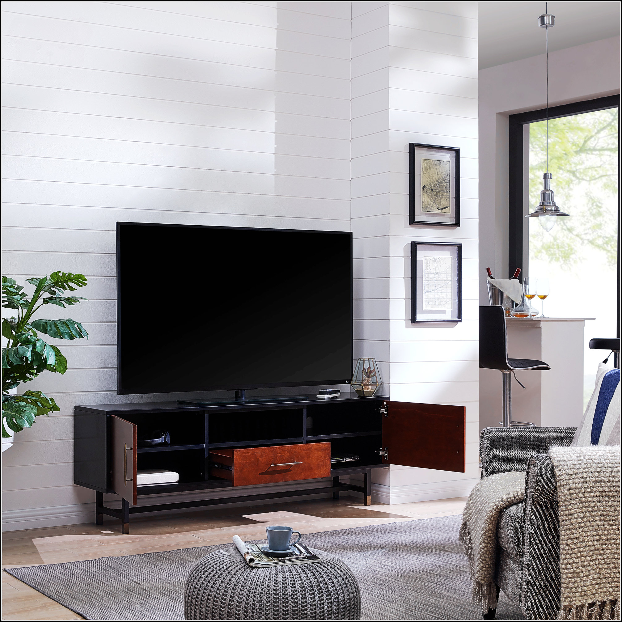 17 Stories Blynn Midcentury Modern Media Console - Wayfair Canada