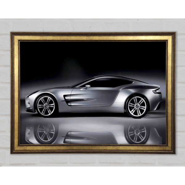 Ebern Designs Aston Martin DB9 Silver Side Profile - Single Picture ...