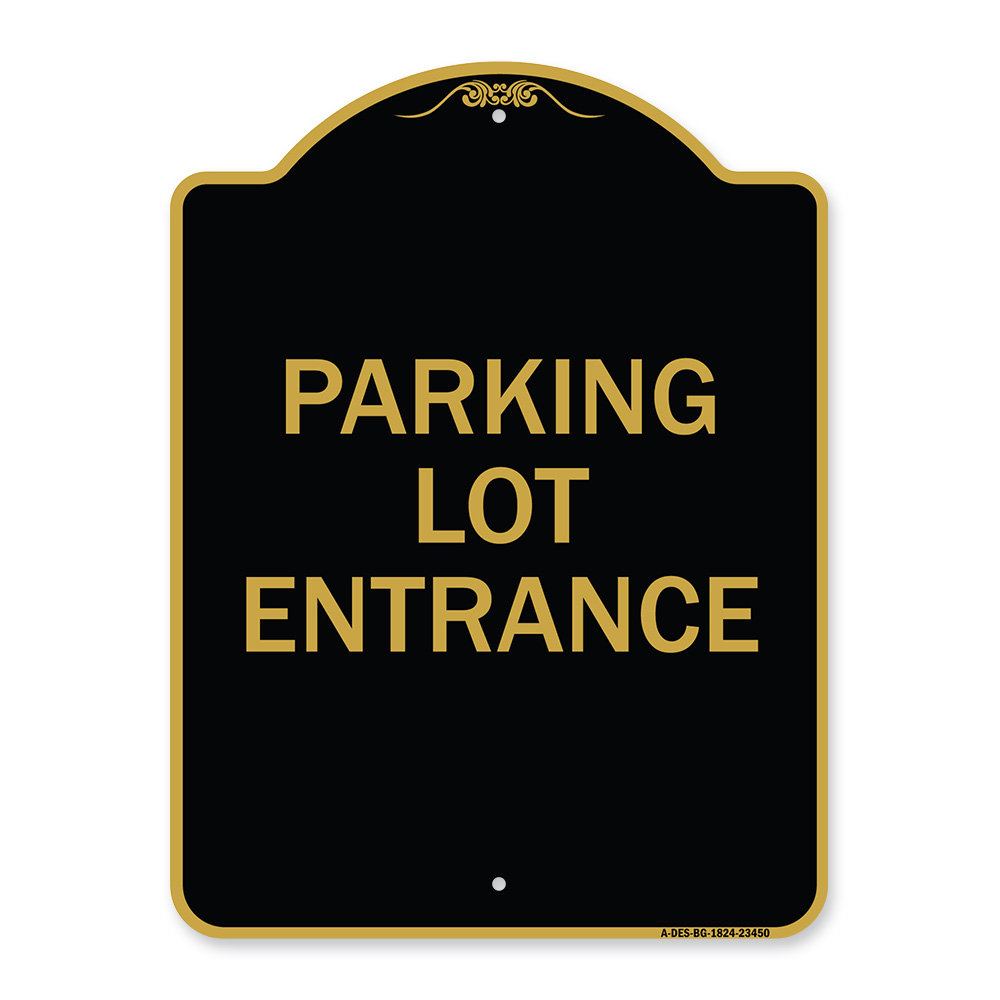 Signmission Designer Series Sign - Parking Entrance Sign Parking Lot ...