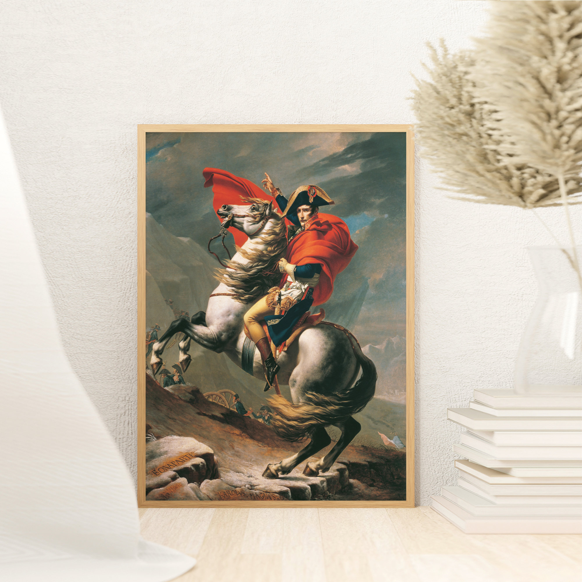 Vault W Artwork Napoleon Crossing the Alps by Jacques-Louis David ...