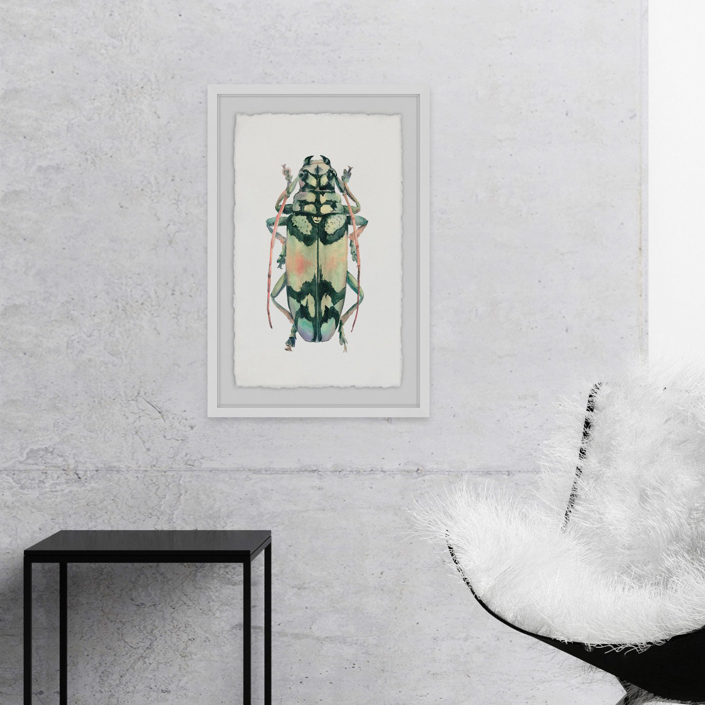 Ebern Designs Camouflage Bug - Picture Frame Painting Print | Wayfair