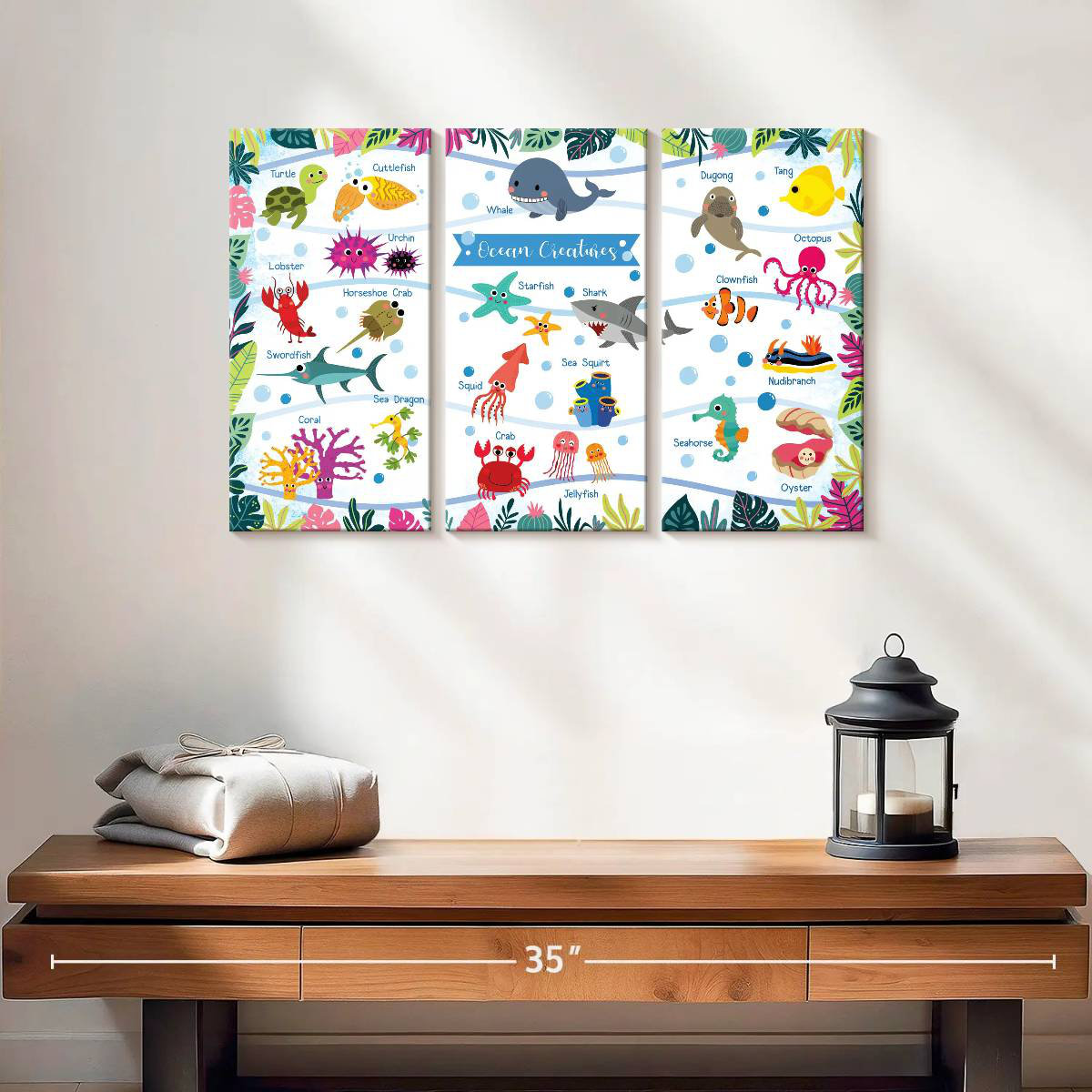 Zoomie Kids Ashelle Ocean Creatures Chart | Wayfair