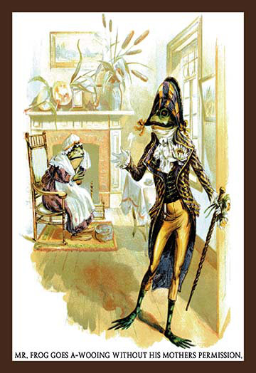 Buyenlarge 'Mr. Frog Goes A-Wooing' Framed Painting Print | Wayfair