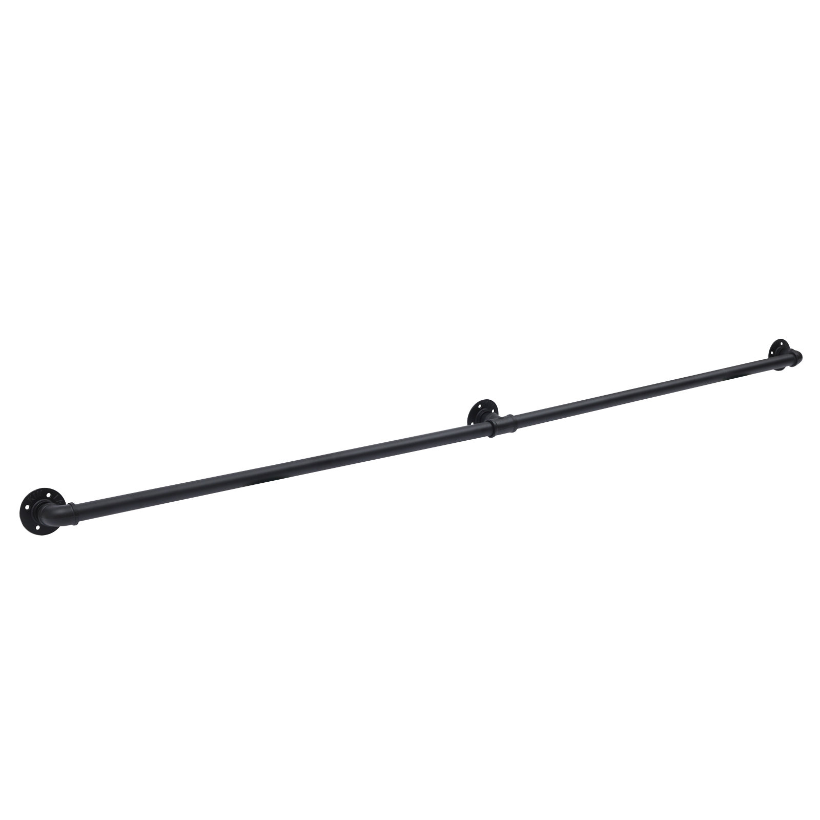 DALELEE 10FT Wall Handrail Hallway Stair Rail Industrial Iron Loft Pipe ...