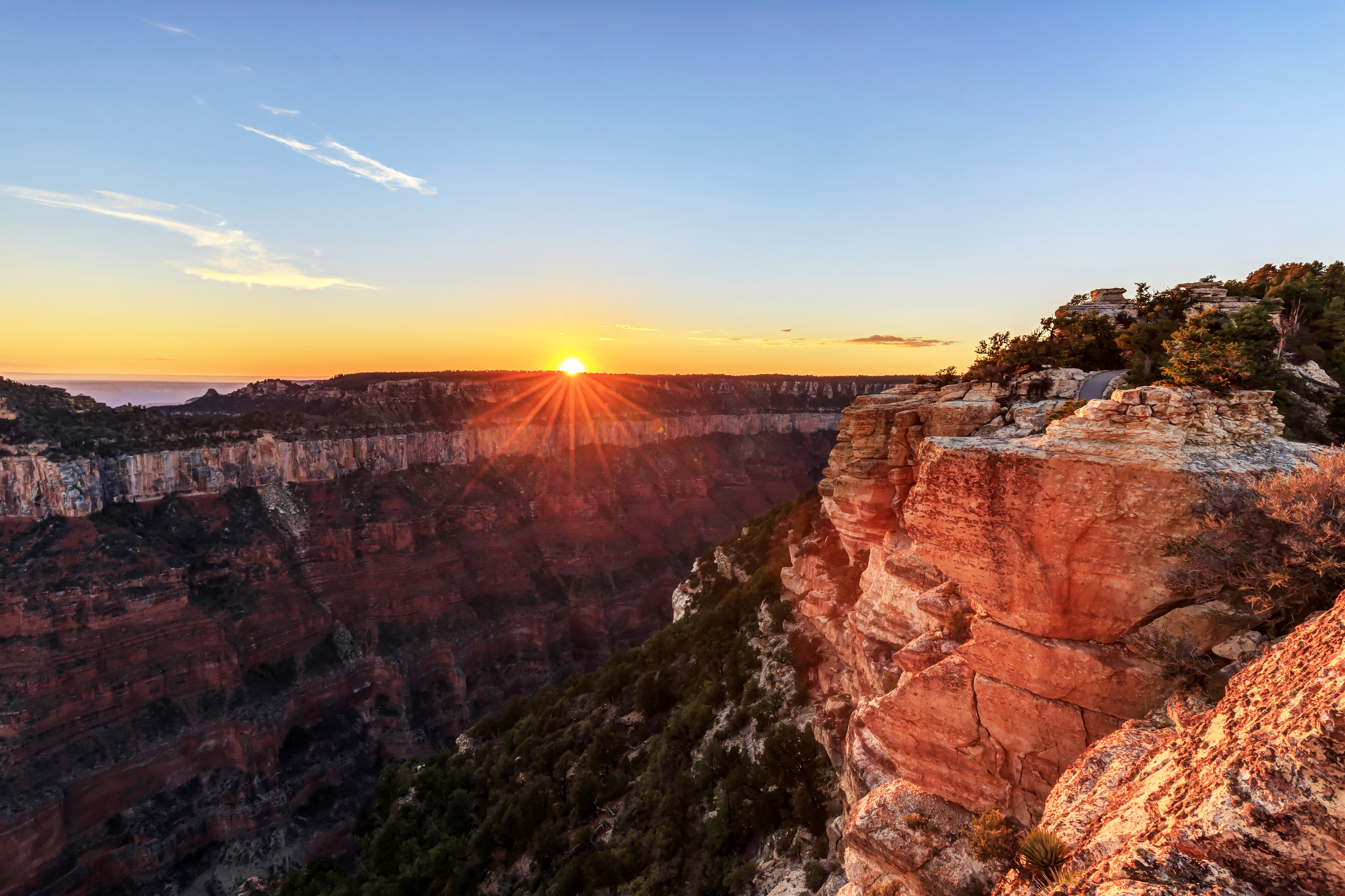 Natur Pur Sunset, Bright Angel Point by Jamesvancouver - Wrapped Canvas ...