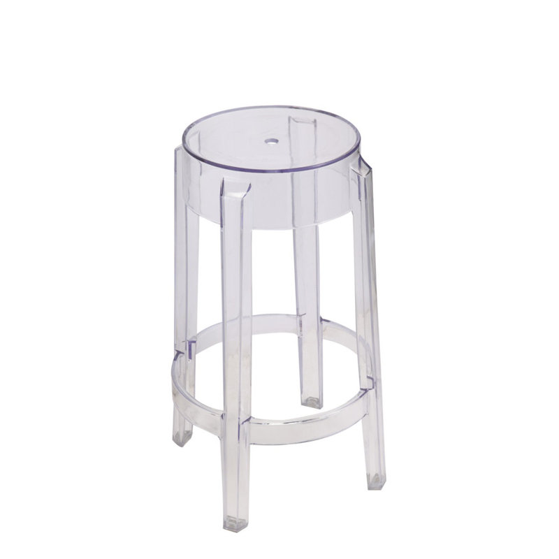 paj interiors Ghost Stool Backless 30'''' | Wayfair