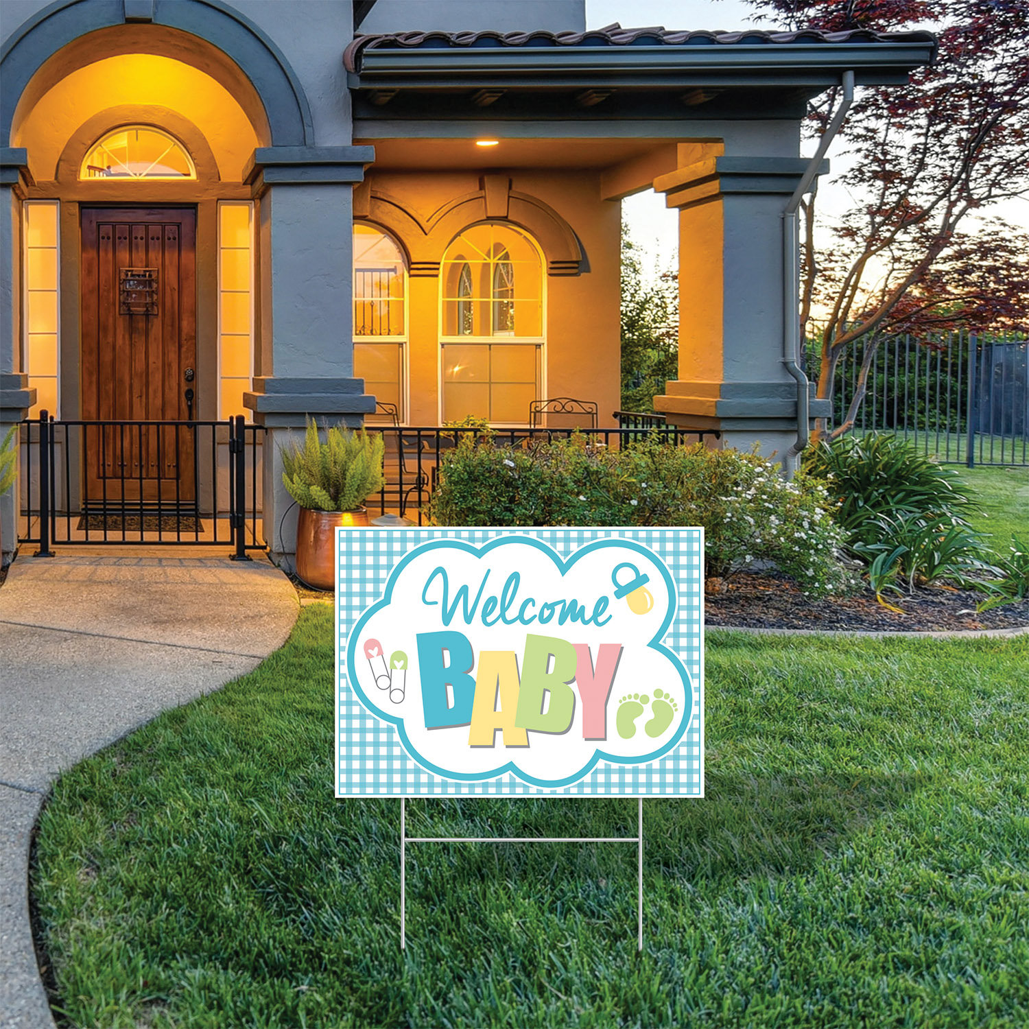 The Beistle Company Plastic Welcome Baby Yard Sign | Wayfair