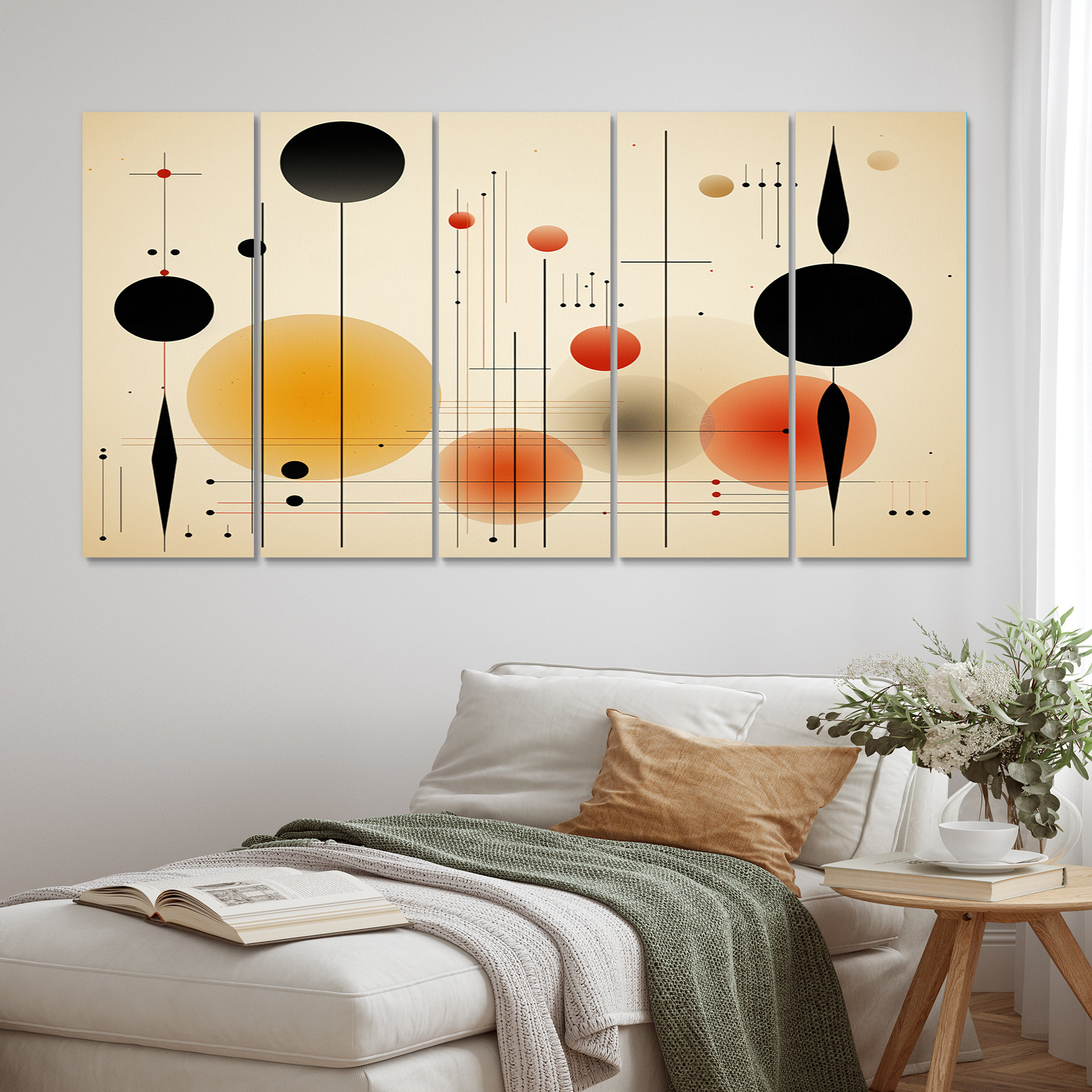 George Oliver Full Moon City Minimalism In Retro II - Modern Geometric ...