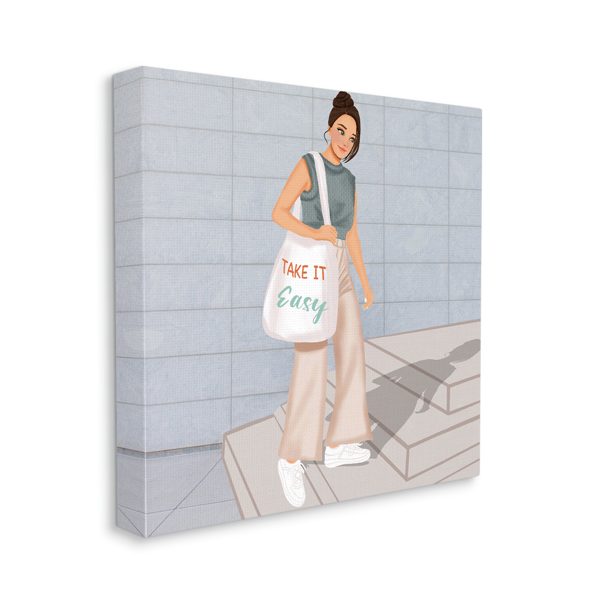 Winston Porter Take It Easy Fashionista On Canvas by Saba Rauf Print ...