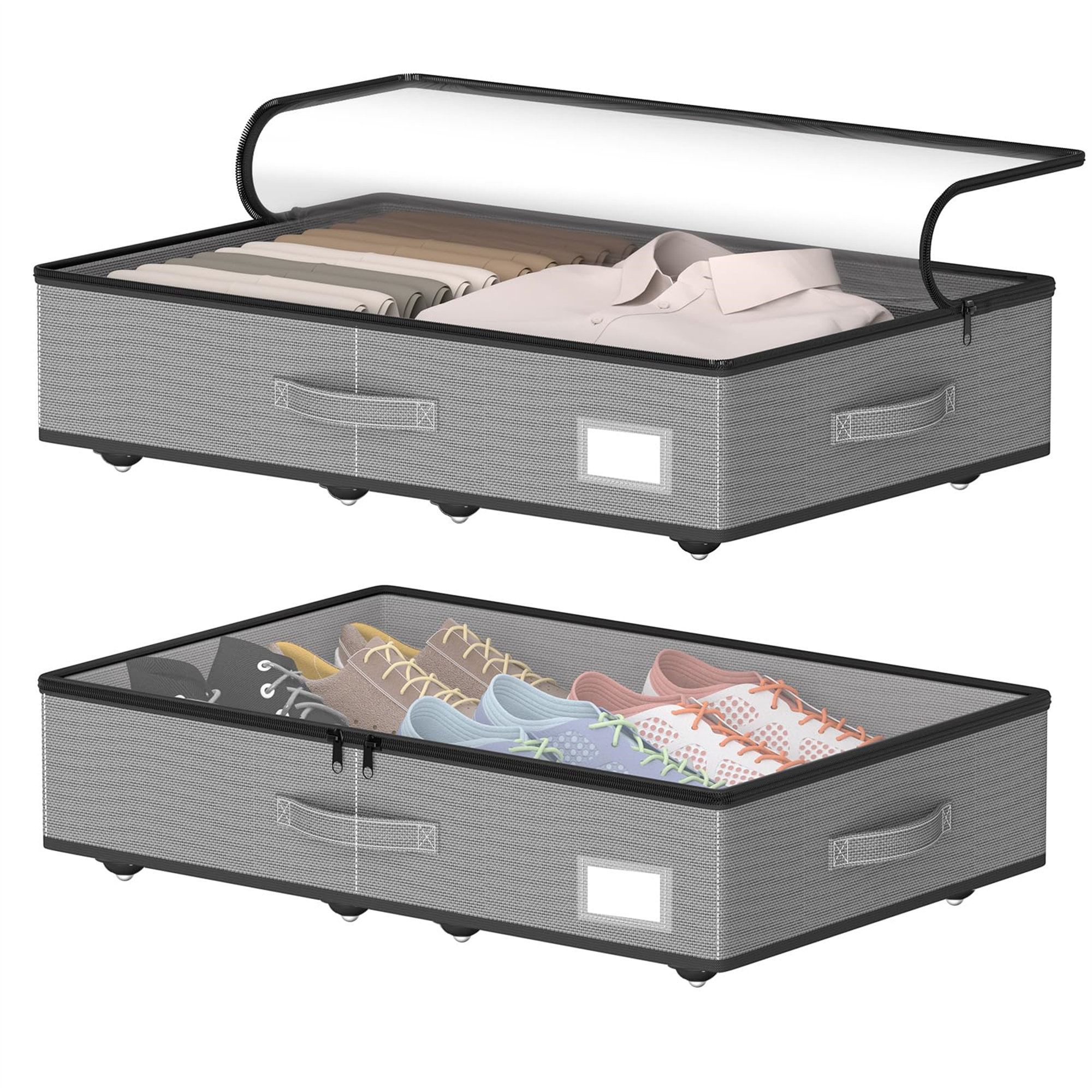 Rebrilliant Under Bed Storage With Wheels, No Assemble Required 5.5 ...
