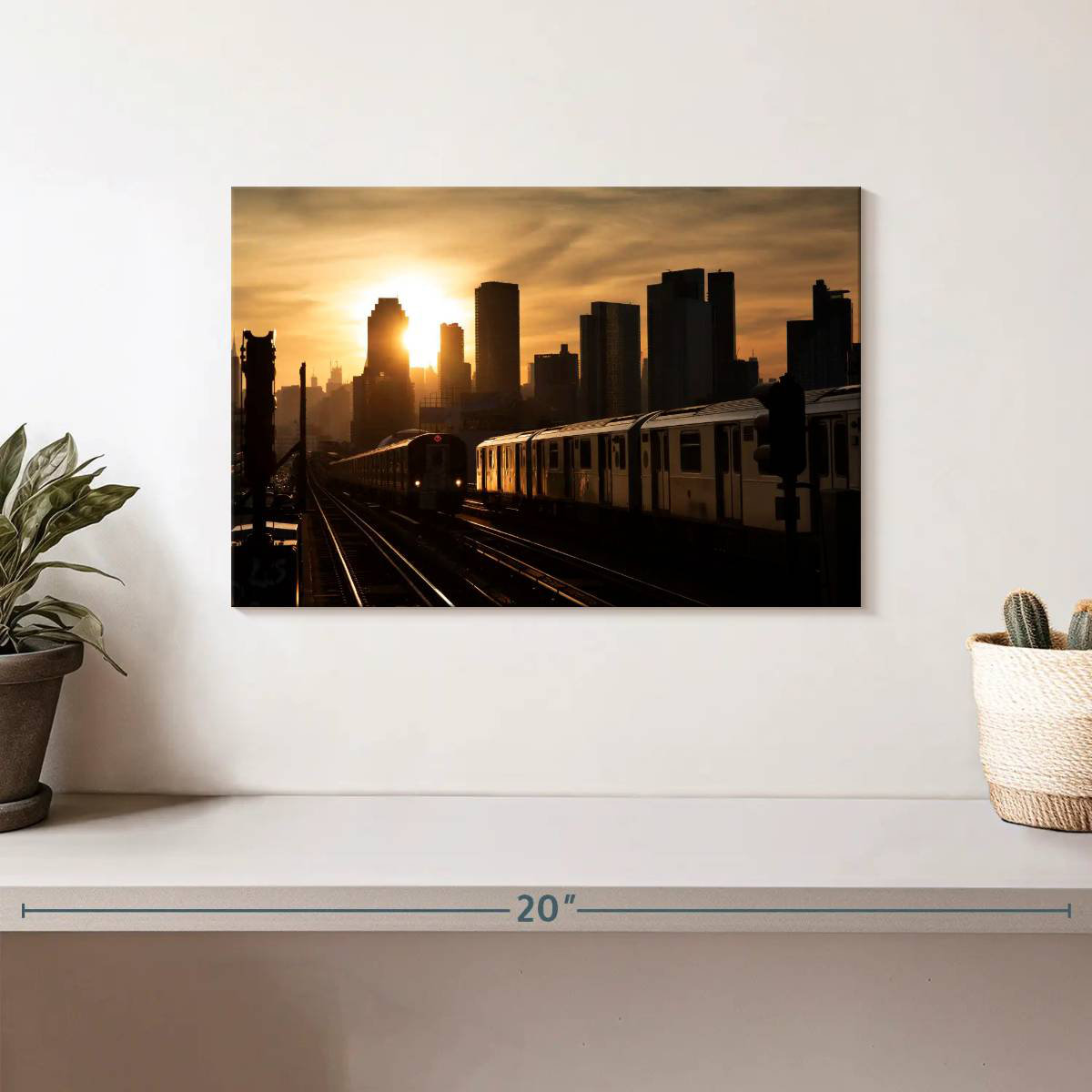 Ebern Designs Sireci NYC Subway Sunset | Wayfair