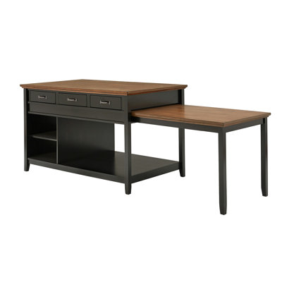 Kingstown Home Spadina Wood Kitchen Island & Reviews | Wayfair